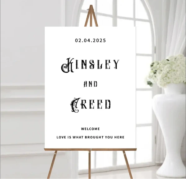 Wedding Welcome Sign – Haven House | Minimal Elegant Design